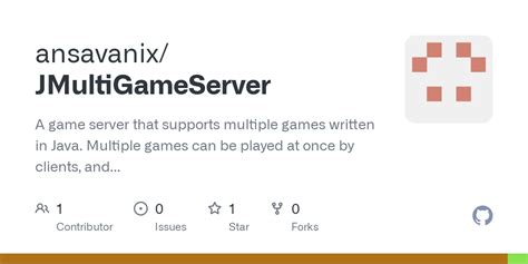 Github Ansavanix Jmultigameserver A Game Server That Supports Multiple Games Written In Java