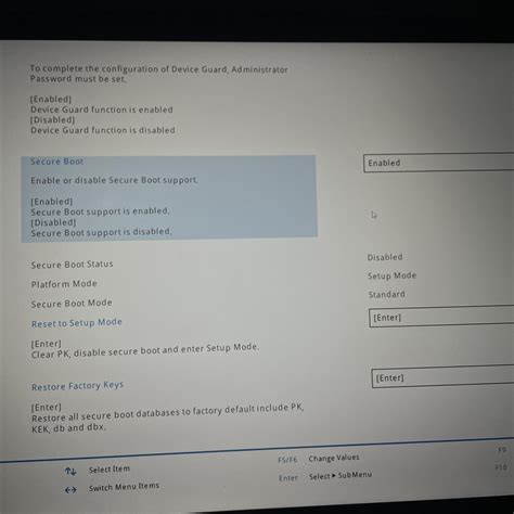 Secure Boot State Rlenovoloq