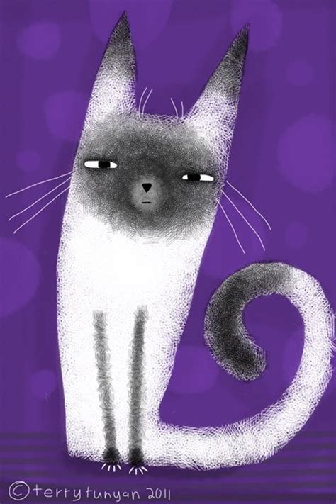 Terry Runyan Illustration Ego Alterego Cats Illustration Cat