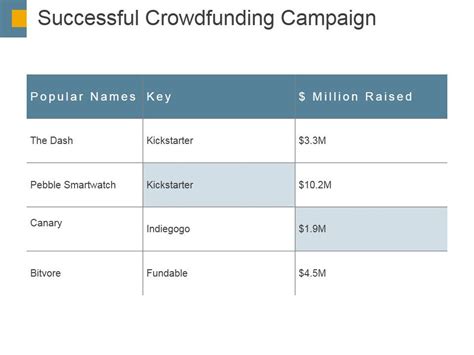 Successful Crowdfunding Campaign Ppt Powerpoint Presentation Styles