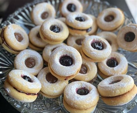 BISCOTTI NUTELLA E MARMELLATA CON FROLLA ALLA PANNA Dolce Ripieno