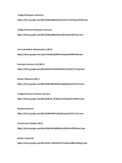 Lista De Links Pdf