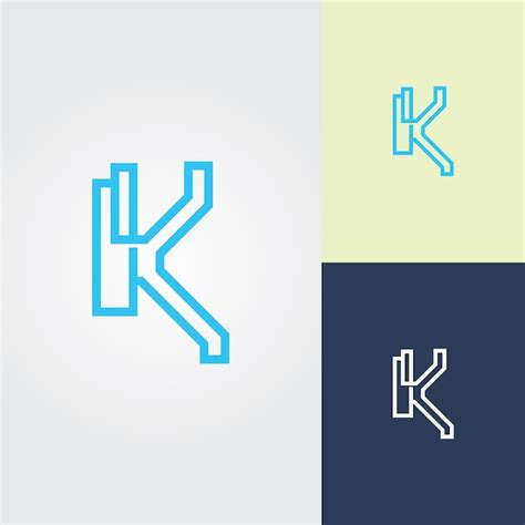 Logotipo De La Letra K Vector Premium