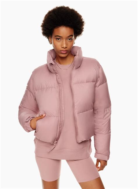 TNA The Mega Puff Short Cropped Goose Down Puffer Jacket