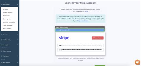 how to sync multiple stripe accounts to hubspot