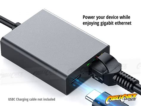 USB C To RJ45 Ethernet Gigabit Network Adapter With 60W PD