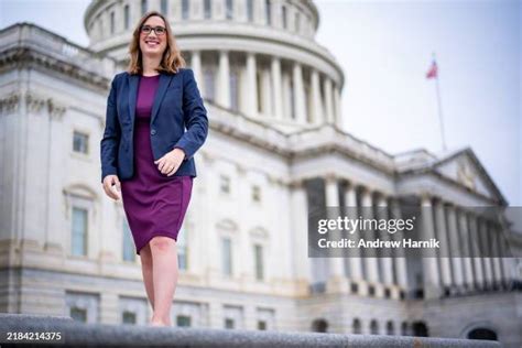 Rep Elect Sarah Mcbride Poses For A Photograph After Joining Other