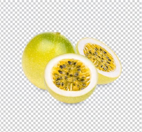 Premium Psd Passion Fruit Passiflora Edulis Isolated Premium Psd