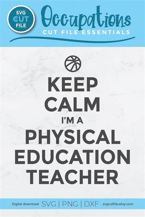 Pe Teacher Svg Phys Ed Svg Physical Education Svg Teacher