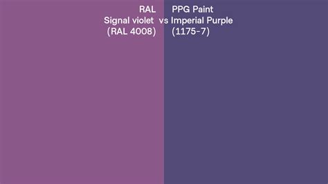 Ral Signal Violet Ral 4008 Vs Ppg Paint Imperial Purple 1175 7 Side