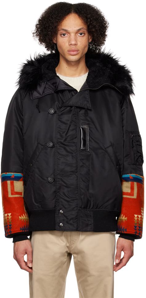Junya Watanabe Black Pendleton Edition Bomber Junya Watanabe