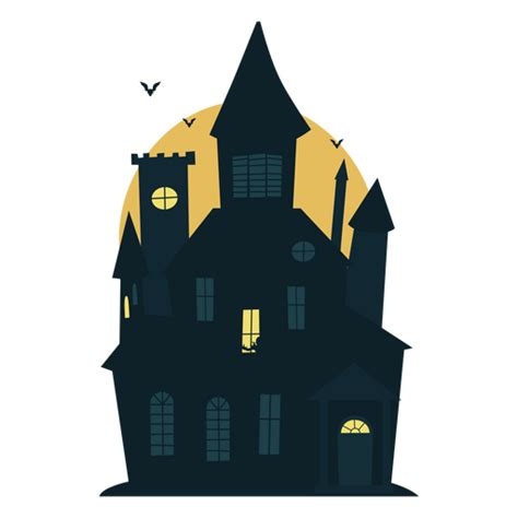 Diseño Png Y Svg De Casa Embrujada De Halloween De Miedo Para Camisetas