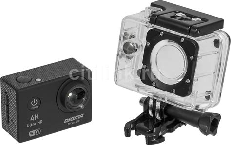 Экшн-камера Digma DiCam 210 4K, WiFi, черный [dc210](Б/У) – купить в ...
