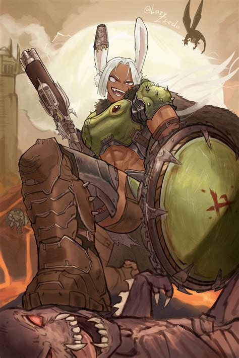 Lazy Ikeda Doomguy Imp Doom Mirko Boku No Hero Academia Doom The Dark Ages Doom Series