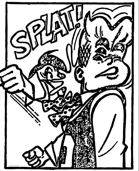 Archie Comics Splat Coloring Page Wecoloringpage Com