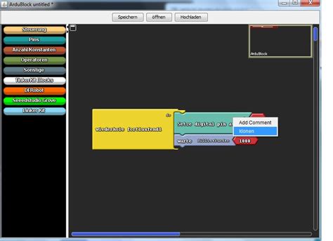 Ardublock Bedienen Arduino
