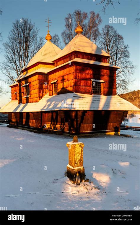 Europe Poland Podkarpackie Voivodeship Wooden Architecture Route St