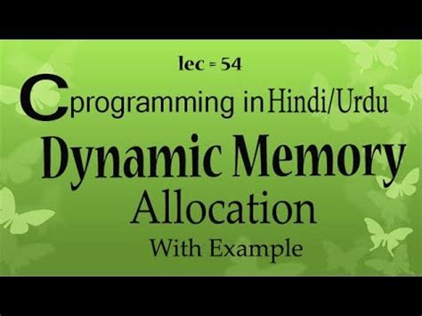 Dynamic And Static Memory Allocation In C Programming YouTube