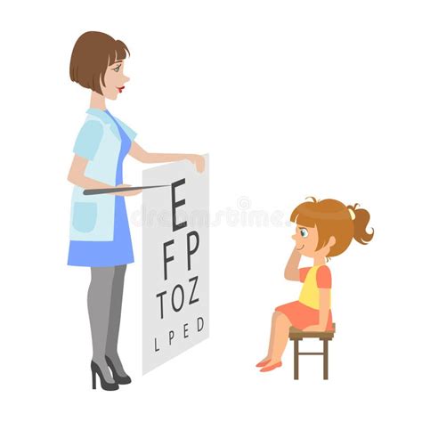Enfants Sur La Visite Médicale Avec Lexamen Femelle De Doctors Doing
