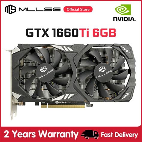 1 Mllse การ์ดจอ Gtx 1660ti 6gb X Game การ์ดจอ Nvidia Gpu Gddr6 192bit 8pin Pci E 3 0x16 Gtx