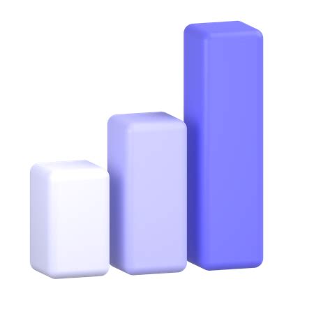 Bar Chart 3d Icons Free Download In Png Gltf