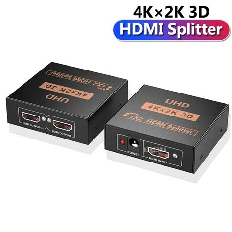 4k Hdmi Splitter 1x2 1x4 Hdmi Video Splitter 1 In 2 Out Adapter
