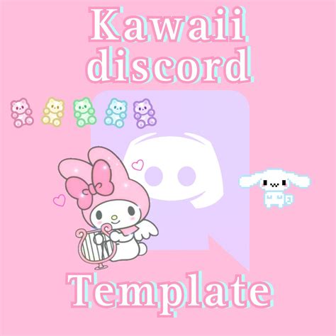 Kawaii Aesthetic Discord Template Instant Download Twitch Streamer Premade Discord Server Cute