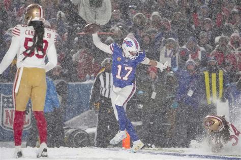 Josh Allen Scores Four Touchdowns On Three Plays To Snowplow 49ers It Was Dope The Athletic
