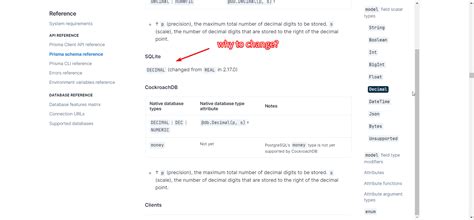 Sqlite Data Type Have No Decimal · Prisma Prisma · Discussion 13613