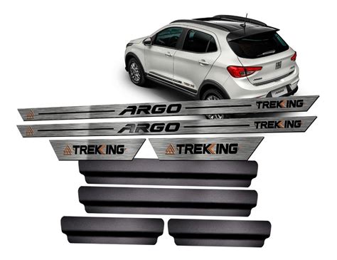 METALRACING Soleira Aço Inox Fiat Argo Trekking Vinil R 126 00