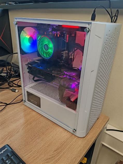 ⭐rgb Gaming Pc⭐ Ryzen 5 3600•rog Rx 5700xt 8gb •16gb•750w•ssd•windows