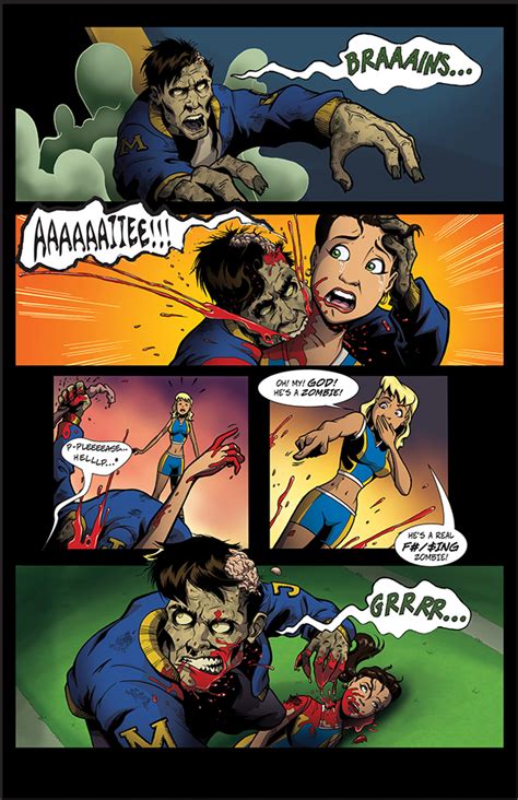 Zombies Vs Cheerleaders On Behance