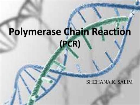 Pcr And Its Types Pptx