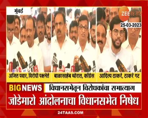 विधान भवन परिसरात राहुल गांधींच्या फोटोला जोडेमारो आंदोलन काँग्रेस