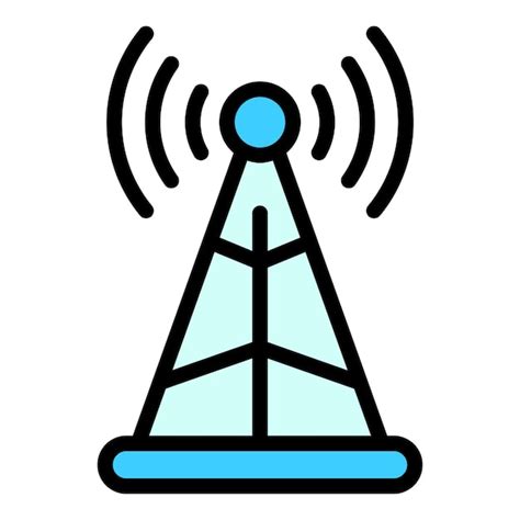 Premium Vector Signal Tower Icon Outline Signal Tower Vector Icon For Web Design Isolated On