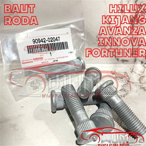 Hub BOLT Wheel BOLT KIJANG INNOVA HILUX FORTUNER AVANZA STARLET YARIS