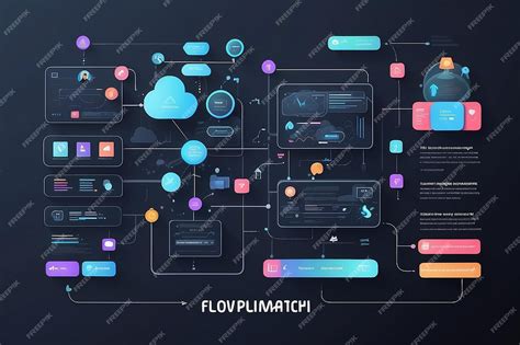 premium ai image ux ui flowchart application development prototype design user experience concept