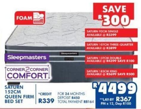 Saturn 152cm Queen Form Bed Set Offer At Russells
