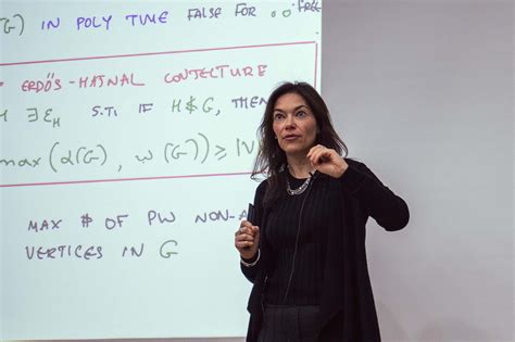 Maria Chudnovsky Gave A Colloquium Talk On Bounding The Tree Width By