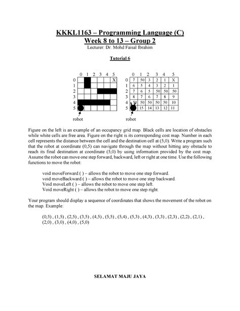 Tutorial 6 Group 2 Programming Language C Week 8 To 13 Group 2