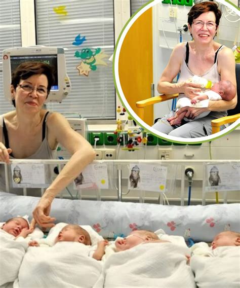 Уникални На 65 години тази жена от Германия роди 4 деца наведнъж 😲 Сега тя отглежда 12 деца 😱