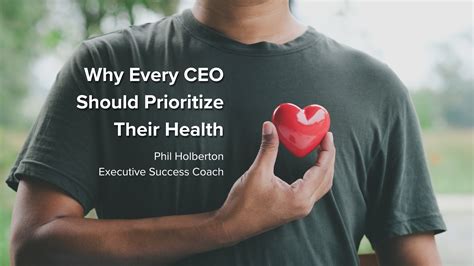 Why Every CEO Should Prioritize Their Health