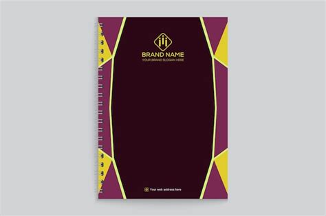 Premium Vector Clean Style Modern Notebook Cover Design Template