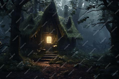 Premium Ai Image Haunted Witchs Hut A Haunted Witchs Hut Hidden Dee