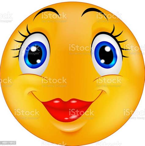 Cute Female Emoticon Smiley Cartoon向量圖形及更多女人圖片 女人 表情符號 2015年 Istock