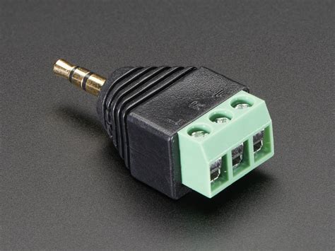 3 5mm 1 8 Stereo Audio Plug Terminal Block Melopero Electronics