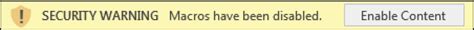 Security Warning For Macro Enabled Files Download Scientific Diagram