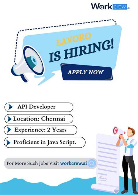 Workcrew On Linkedin Lavorojobs Apideveloper Techjobs Hiringnow Careeropportunity