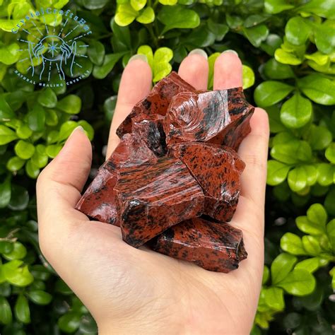 Raw Mahogany Obsidian Stone Rough Mahogany Obsidian Gemstone Stone
