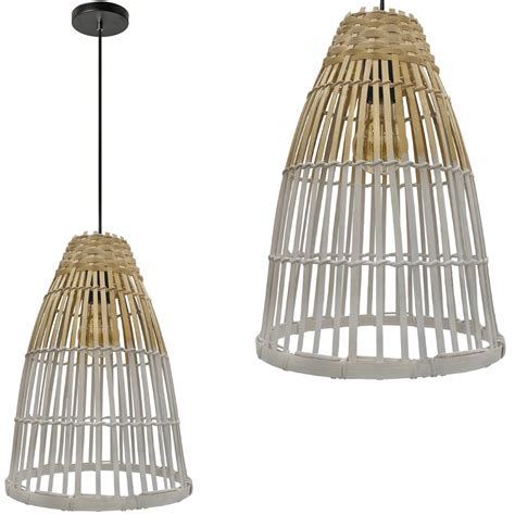 Lampa Wisząca Naturalna Boho Bambusowa Pleciona App Cp Toolight Sklep EMPIK